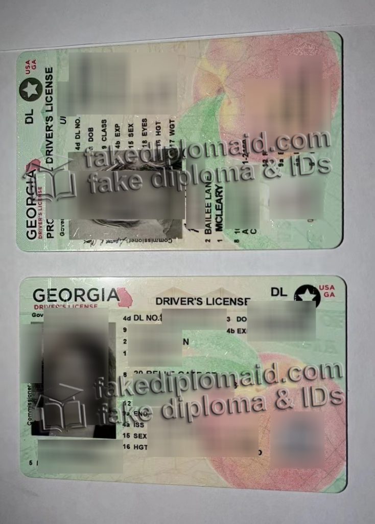 How to order a fake Georgia driver's license from the US