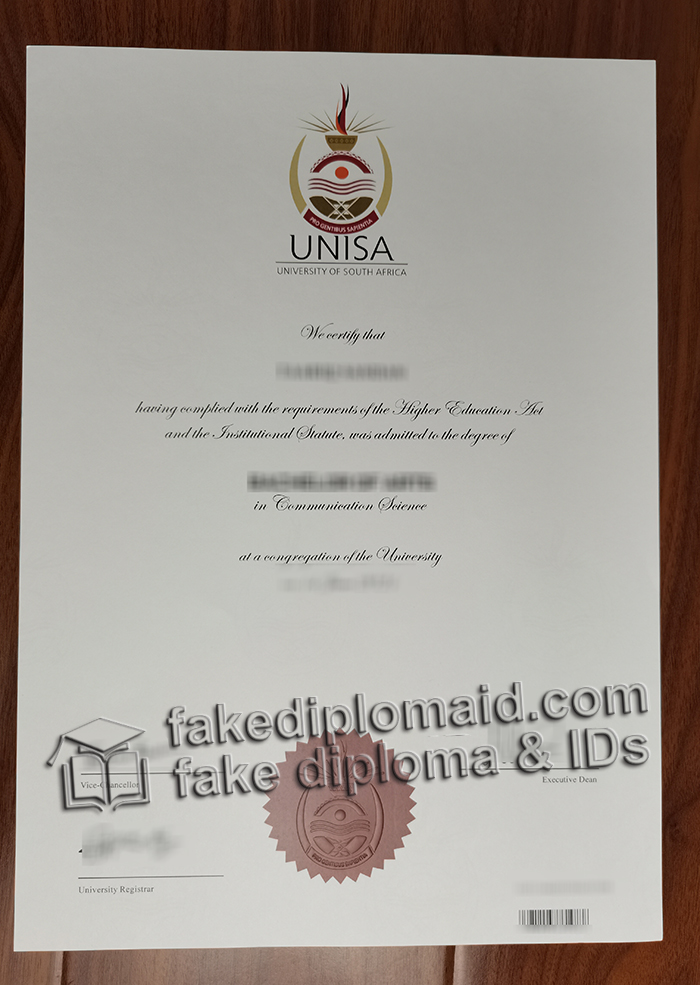 How to buy high quality fake UNISA diploma from South Africa?
