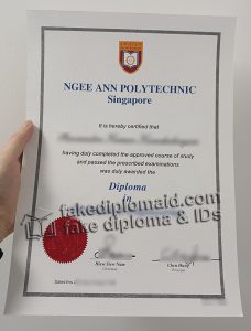 How much does it cost to order Ngee Ann Polytechnic diploma online?