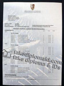 How much to buy a fake AUT transcript online?