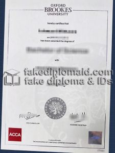 Where to buy fake Oxford Brookes University degree for ACCA