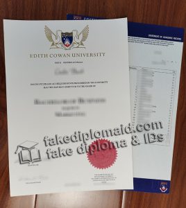 How do I buy an Edith Cowan University diploma by a transcript?