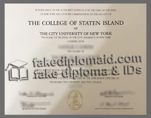 How do I get a College of Staten Island diploma online?