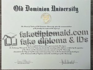 Old Dominion University diploma sample, buy a fake ODU diploma online