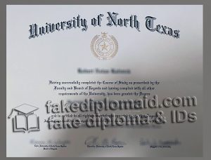 University of North Texas diploma sample, Buy a UNT diploma online
