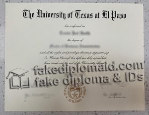 University of Texas at El Paso diploma sample, order a fake UTEP diploma
