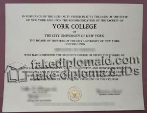 Where Can I Buy A York College Diploma
