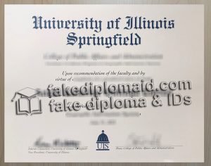 University of Illinois Springfield diploma sample, buy UIS degree ...