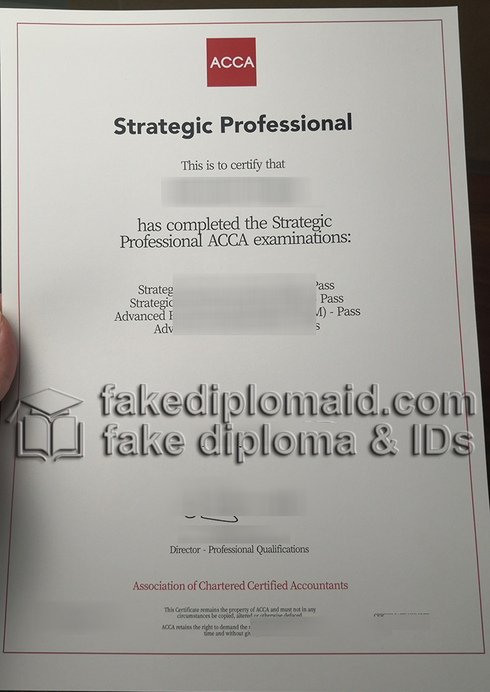 ACCA Strategic Professional certificate, replica ACCA certificates ACCA Strategic Professional certificate, replica ACCA certificates