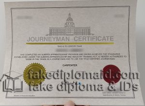 How to get a fake Canada Journeyman Certificate?