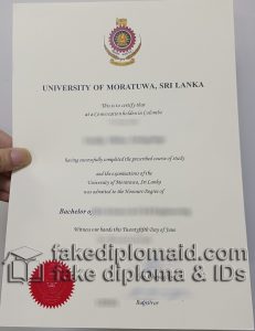 University of Moratuwa, SRI LANKA bachelor's diploma