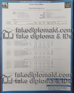 Can I make an Irvine Valley (IVC) student official transcript?