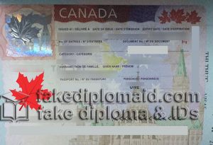 Canada new visa template psd in 2023, buy a Canada visa