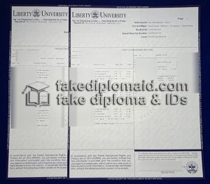 Sell a Fake Liberty University Transcript