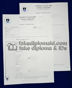 Ways to Buy a Fake University of Cape Town Transcript